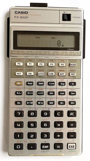 CASIO FX-602P PROGRAMMABLE Calculator 1980s Vintage USED #189 £141.30 ...