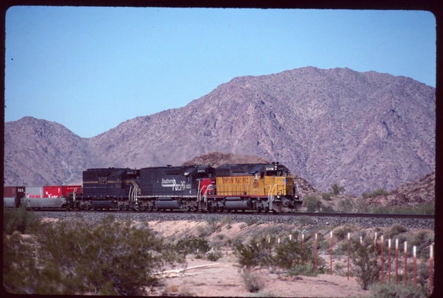 ORIGINAL RAIL SLIDE - UP Union Pacific 3319+ Shawmut AZ 2-13-1999 £4.58 ...