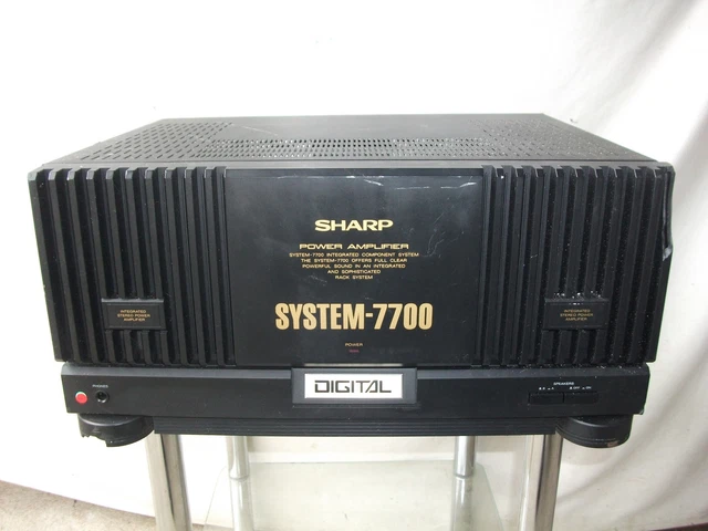 SHARP POWER-AMPLIFIER SYSTEM 7700 Endstufe Verstärker für Bastler EUR ...