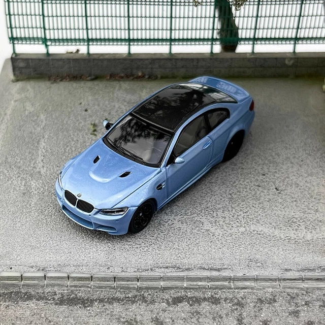 FINE MODEL 1/64 Scale BMW M3 Coupe E92 Azure Diecast Car Model Toy Gift ...