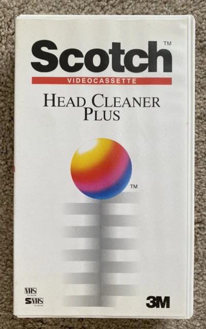 SCOTCH VIDEO CASSETTE Head Cleaner Plus VHS SVHS 3M £9.99 - PicClick UK