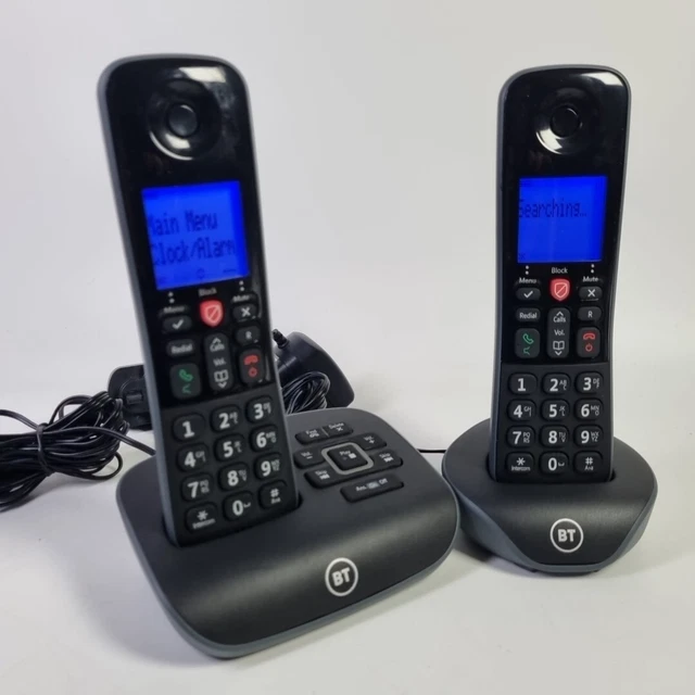 BT ESSENTIAL DIGITAL Twin Handset Phones with Answer Machine and Call ...