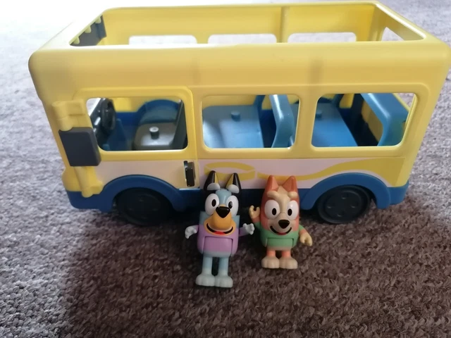 BLUEY SCHOOL BUS with Bluey Bingo Figures VGC £10.00 - PicClick UK