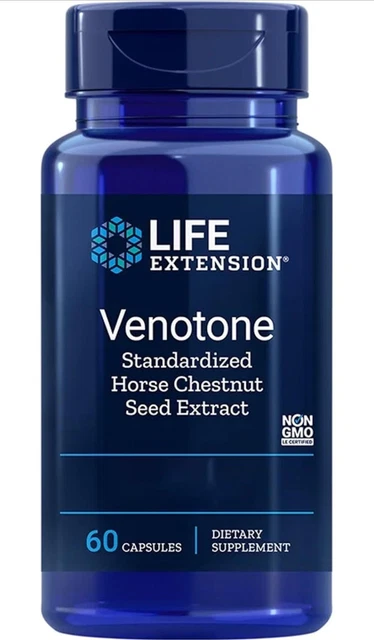 LIFE EXTENSION, STANDARDISED Horse Chestnut Seed Extract,60 Capsules ...