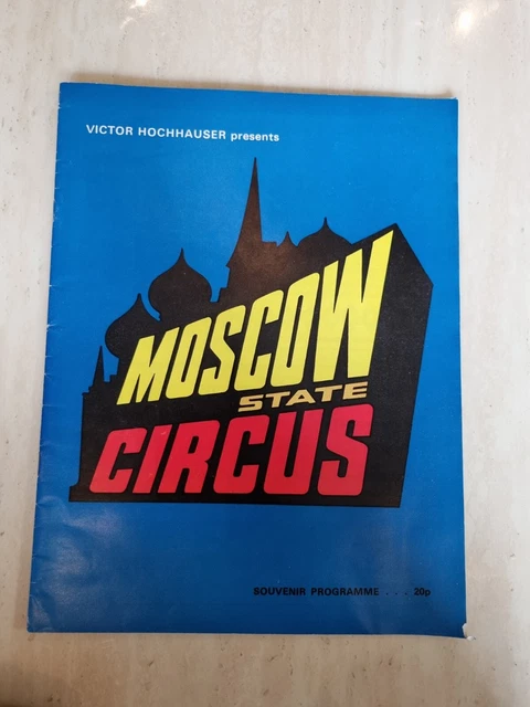 MOSKAUER STAATSZIRKUS 1970 Souvenirprogramm Empire Pool Wembley EUR 14 ...