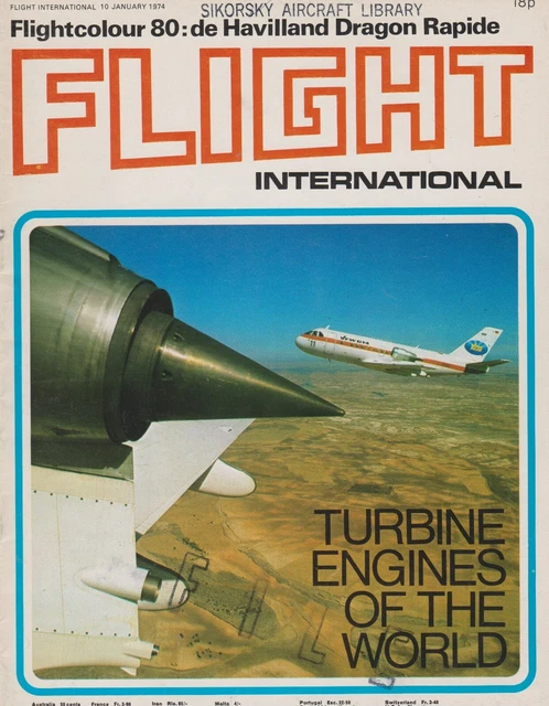 FLIGHT INTERNATIONAL (10 Jan 1974) Direct Lift, Airline News, World Jet ...