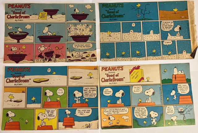 VINTAGE SNOOPY PEANUTS Charlie Brown Newspaper Comic Strip Charles ...