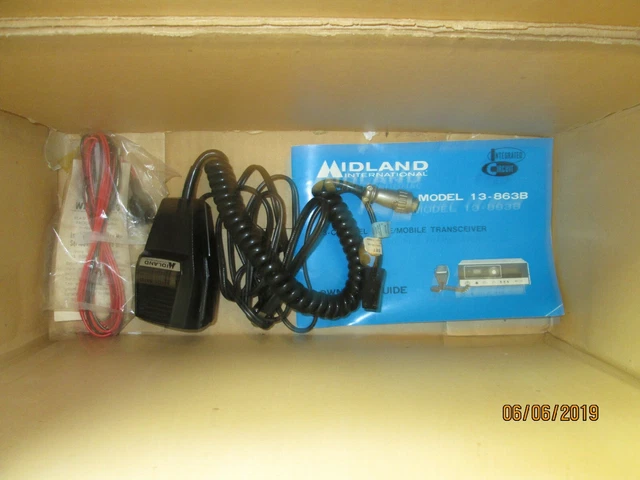 VINTAGE 1970S MIDLAND MODEL 13-863B CB Radio 23-Channel Base Mobile ...