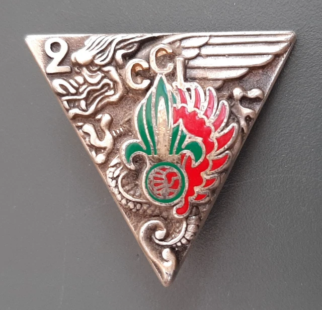 INSIGNE 2° REP CCS Légion Parachutiste FG PARALLEL VINTAGE ORIGINAL ...