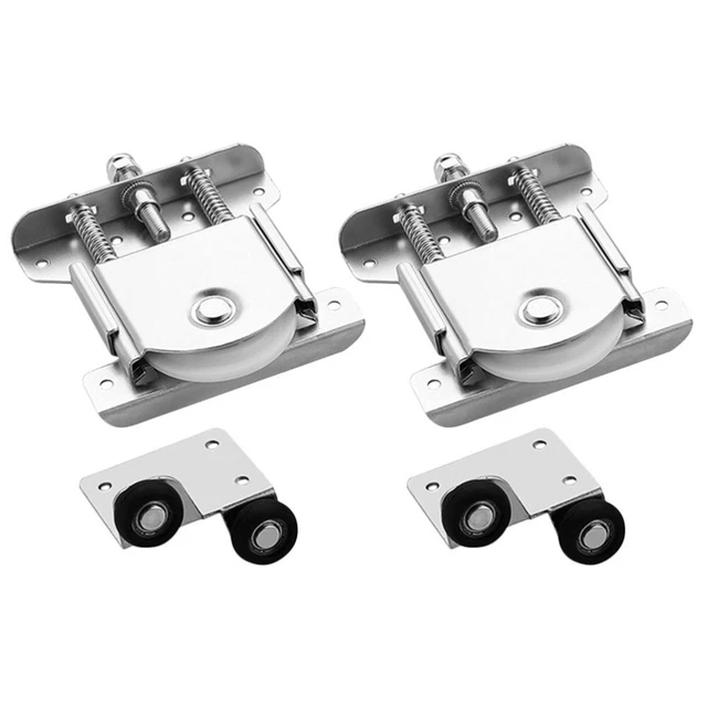 SLIDING WARDROBE DOOR Parts Tracks Latches Scroll Wheel Window £9.75 ...