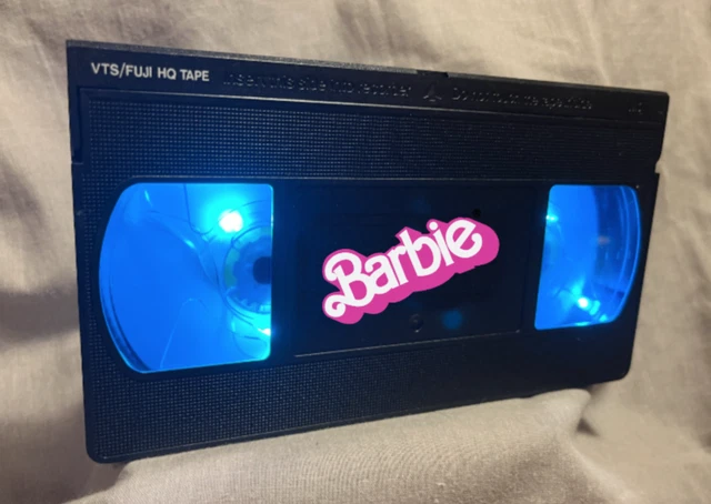 BARBIE MOVIE VHS Lamp, Night Light, 80s Retro Video Tape - Gerwig ...