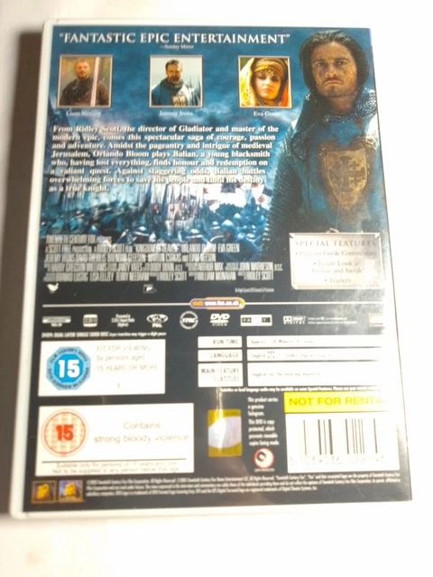 KINGDOM OF HEAVEN (DVD, 2005) EUR 28,54 - PicClick IT