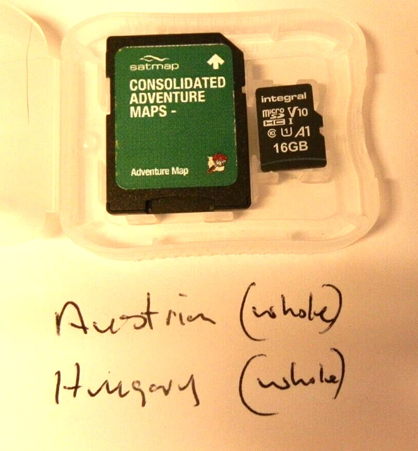SATMAP ADVENTURE MAPS (1) Austria (2) Hungary (Consolidated onto 1 map ...