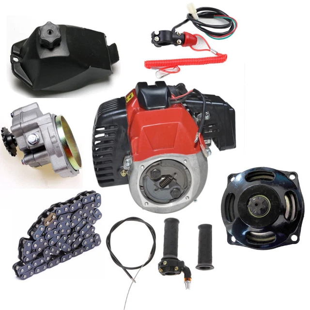 49CC 50CC 2 Stroke Engine Motor Full Kit Scooter Go Kart Pocket Dirt ...