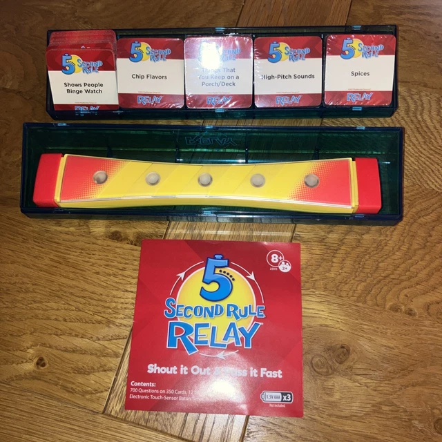 5 SECOND RULE Relay Fun Fast Paced Party Game £5.98 - PicClick UK