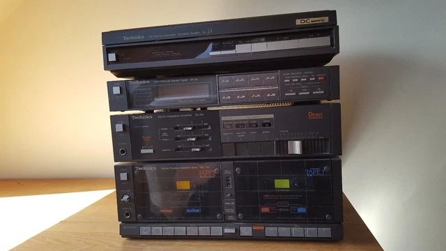 TECHNICS 315 STACK system in black c/w speakers £39.99 - PicClick UK