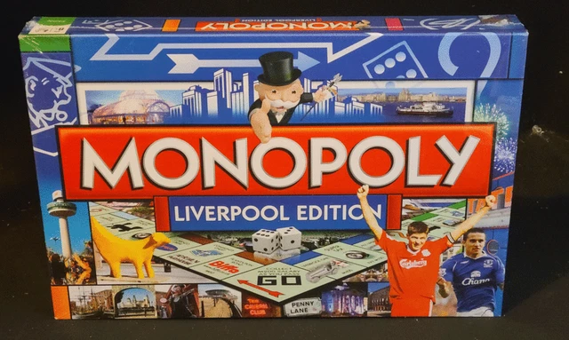 HASBRO GAMING MONOPOLY Liverpool Edition Property Trading Board Game ...