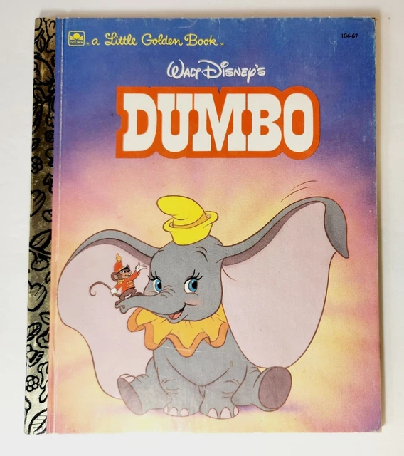 VINTAGE 1992 WALT Disney Dumbo Children's Little Nugget Golden Book ...
