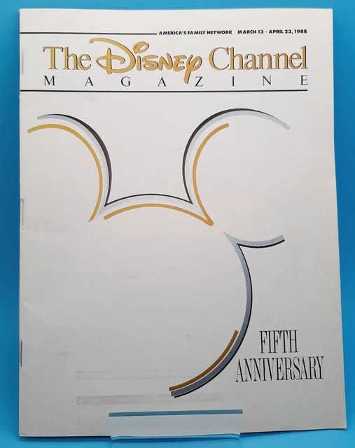 THE DISNEY CHANNEL Magazine Mar/Apr 1988 5th Anniversary Vincent Price ...