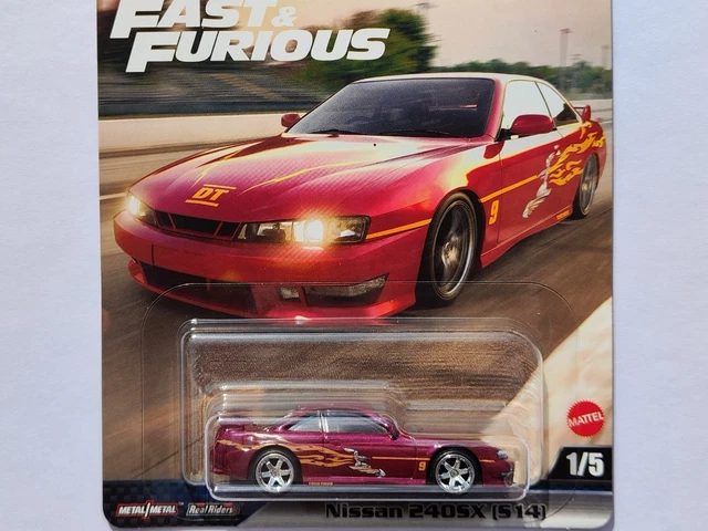 HOT WHEELS NISSAN 240SX SILVIA S14 Letty Fast & Furious 240 SX 1/64 ...