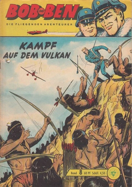 BOB UND BEN Nr 8 Kampf auf dem Vulkan Lehning Verlag 1963 gelocht EUR 7 ...