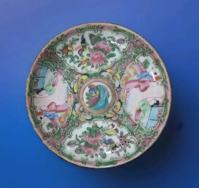 QING DYNASTY 19TH century Chinese Canton Rose Medallion porcelain plate ...