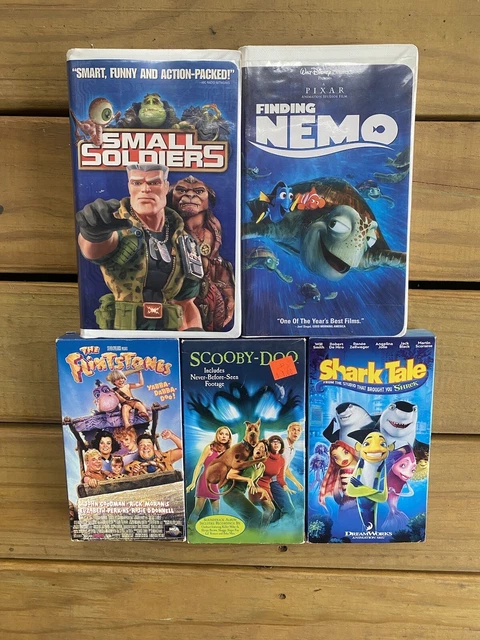 KIDS VHS MOVIE Lot Shark Tale Scooby Doo Flintstones Nemo Soldiers Film ...