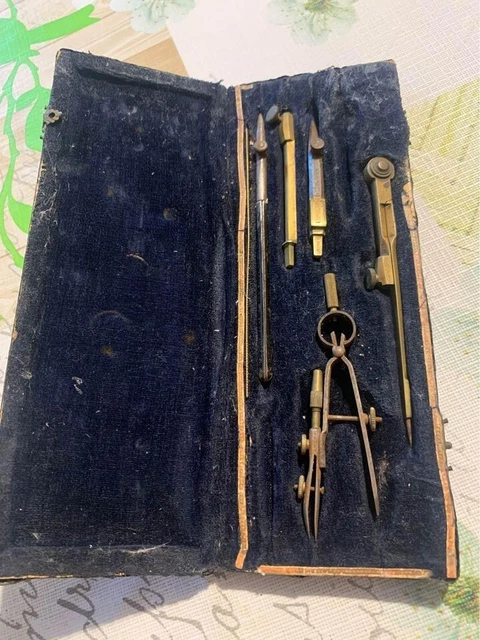 COMPASSO IN OTTONE marchiato ‘compassi di Milano’ raggio 3cm anni 30 ...