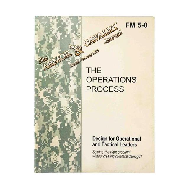 U.S. ARMY Armor & Cava Vol. 3, #1 "Design for Operational and Tactical ...