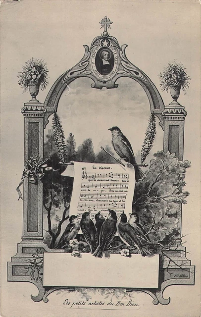 CP ILLUSTREE ARTISTES Du Bon Dieu Partition Oiseaux - St Jean De La ...