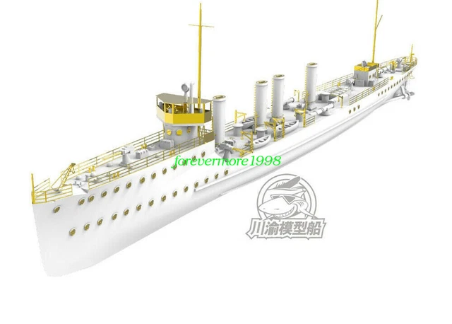 CY CY516 1/200 Scale USS Smith DD-17 Assembly Model Kit w/Upgrade Set £ ...