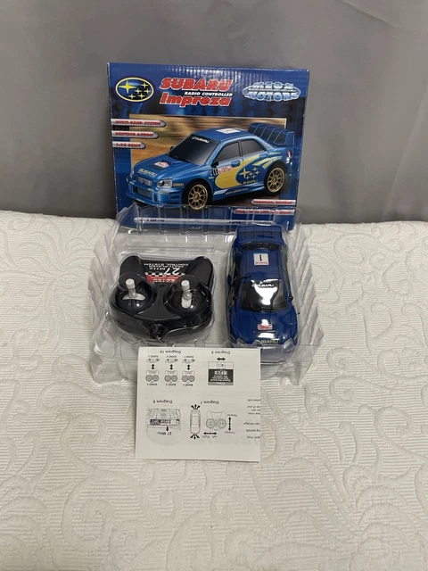 VINTAGE MEGA MOTORS subaru impreza Radio Control Car Rare boxed £29.99 ...