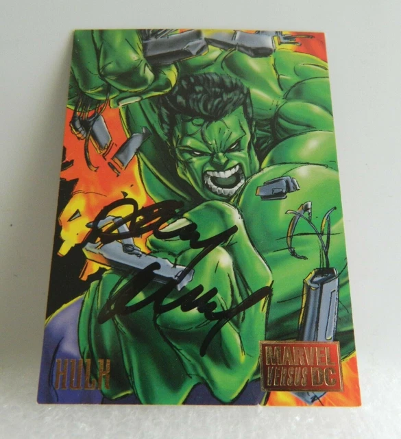 MARVEL VERSUS DC FLEER/SKYBOX « SIGNÉ » par JOE QUESADA 1995 HULK EUR ...