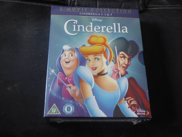 WALT DISNEY CINDERELLA 3 Movie Collection NEW & SEALED BLU-RAY BOX SET ...