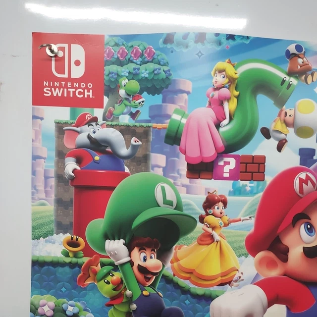 SUPER MARIO BROS. Wonder GameStop Promo Rare Poster (28 in X 24 in) £56 ...