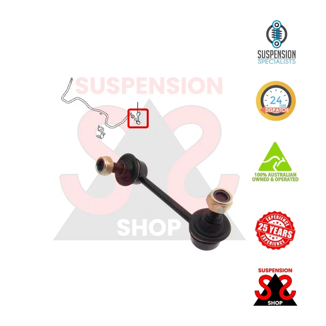 REAR AXLE LEFT Link Pin/Drop Link, Stabiliser Bar Suit MITSUBISHI Pajero 2.8 TD EUR 27,50 ...