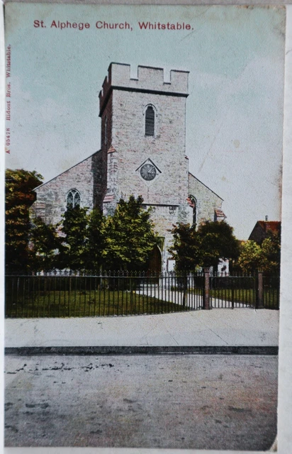 ANCIENNE CARTE POSTALE Whitstable St.Alphege Église EUR 15,72 - PicClick FR