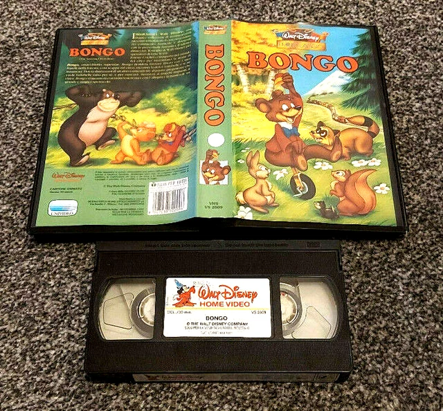 DISNEY CLASSIC BONGO The Amazing Circus Bear Big Box Ex Rental Italian ...