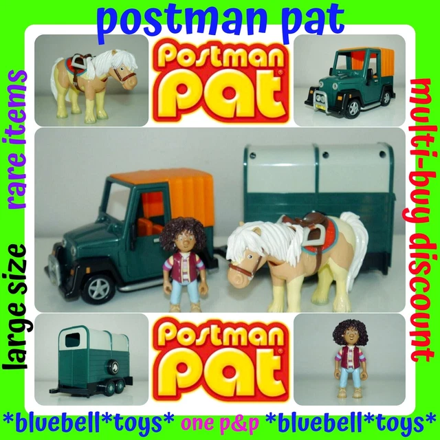 POSTMAN PAT LARGE Size Toys Amy The Vet Pumpkin 4x4 Jeep Trailer Multi ...