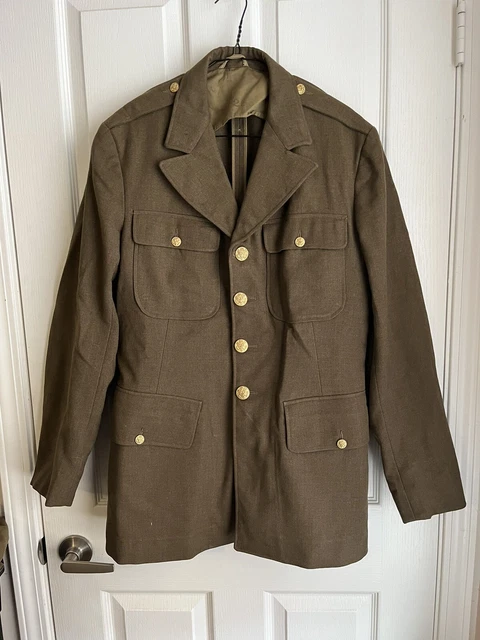 WW2 US ARMY Class A Service Coat Four Pocket Tunic Size 40L £46.99 ...