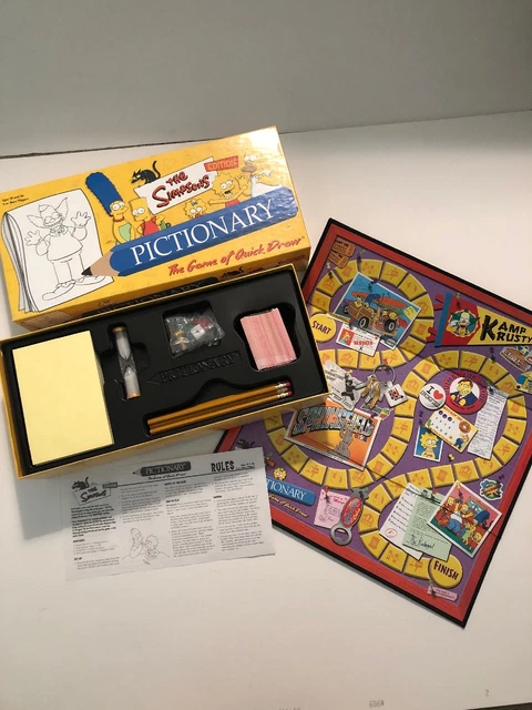 PICTIONARY THE SIMPSONS Edition Game of Quick Draw - NEW EUR 18,62 ...
