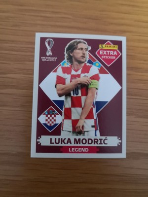 PANINI WORLD CUP 2022 Qatar Luka Modric Extra Sticker Burgundy Basic £4 ...