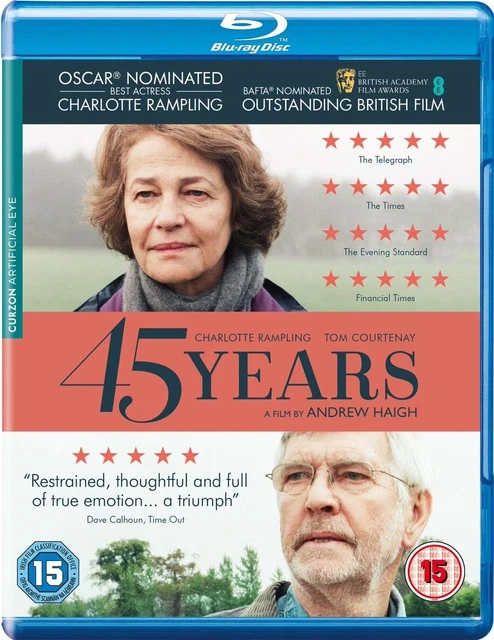45 YEARS (BLU-RAY) Charlotte Rampling Tom Courtenay Geraldine James ...