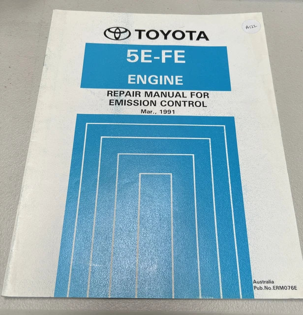 TOYOTA REPAIR MANUAL EMMISSION CONTROL 5E-FE Engine 1991 EL44 Series ...