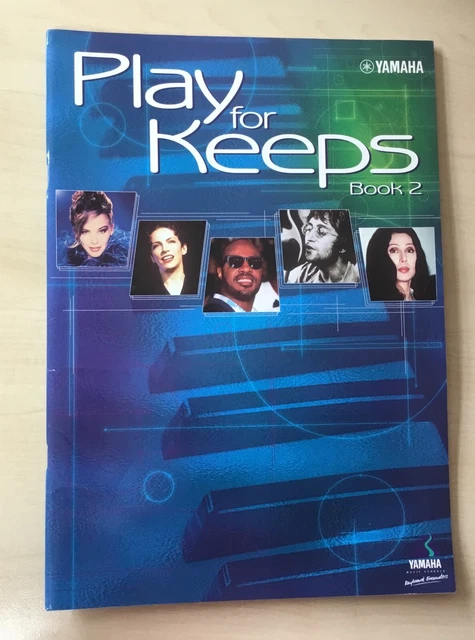 YAMAHA PLAY FOR Keeps Book 2 Portable Keyboard Course with disc and CD ...