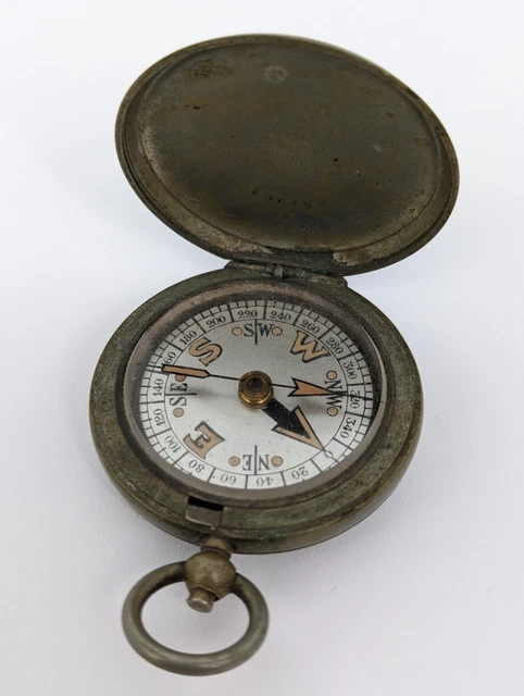WW1 1916 DATED British Military Compass - Dennison Birmingham VI 119513 ...