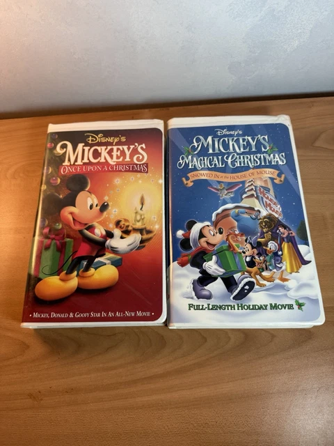 DISNEY MICKEYS ONCE Upon A Christmas & Magical Christmas VHS Clamshells ...