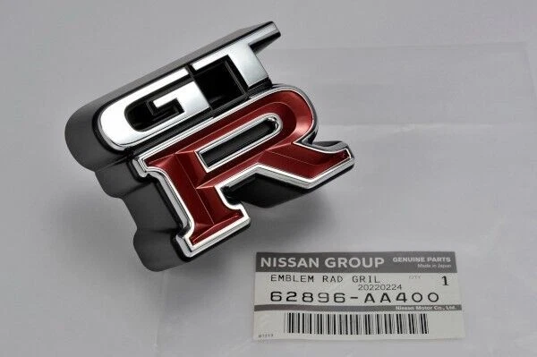 GENUINE NISSAN SKYLINE R34 GT-R GTR BNR34 FRONT EMBLEM 62896-AA400 Fr ...