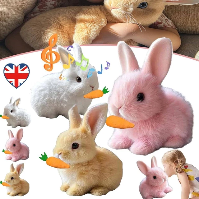 REALISTIC BUNNY TOY, Bunbi Realistic Bunny,Vitality Bliss Toy,Jumping ...