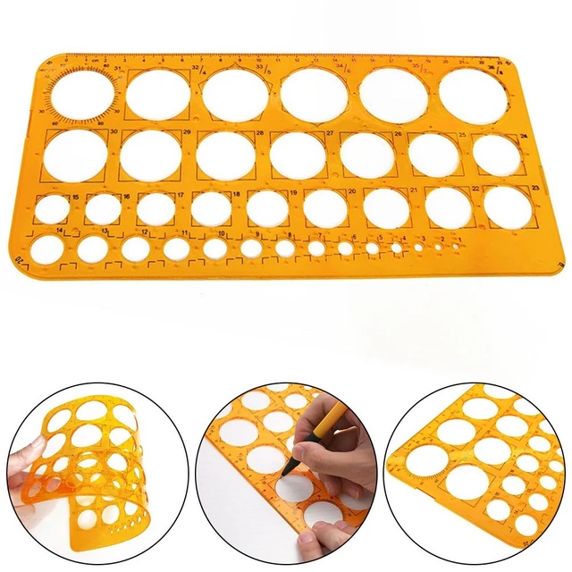 SEWING RULERS TEMPLATE Ruler Quilting Ruler Rounded Corners 25.5*12.9cm ...